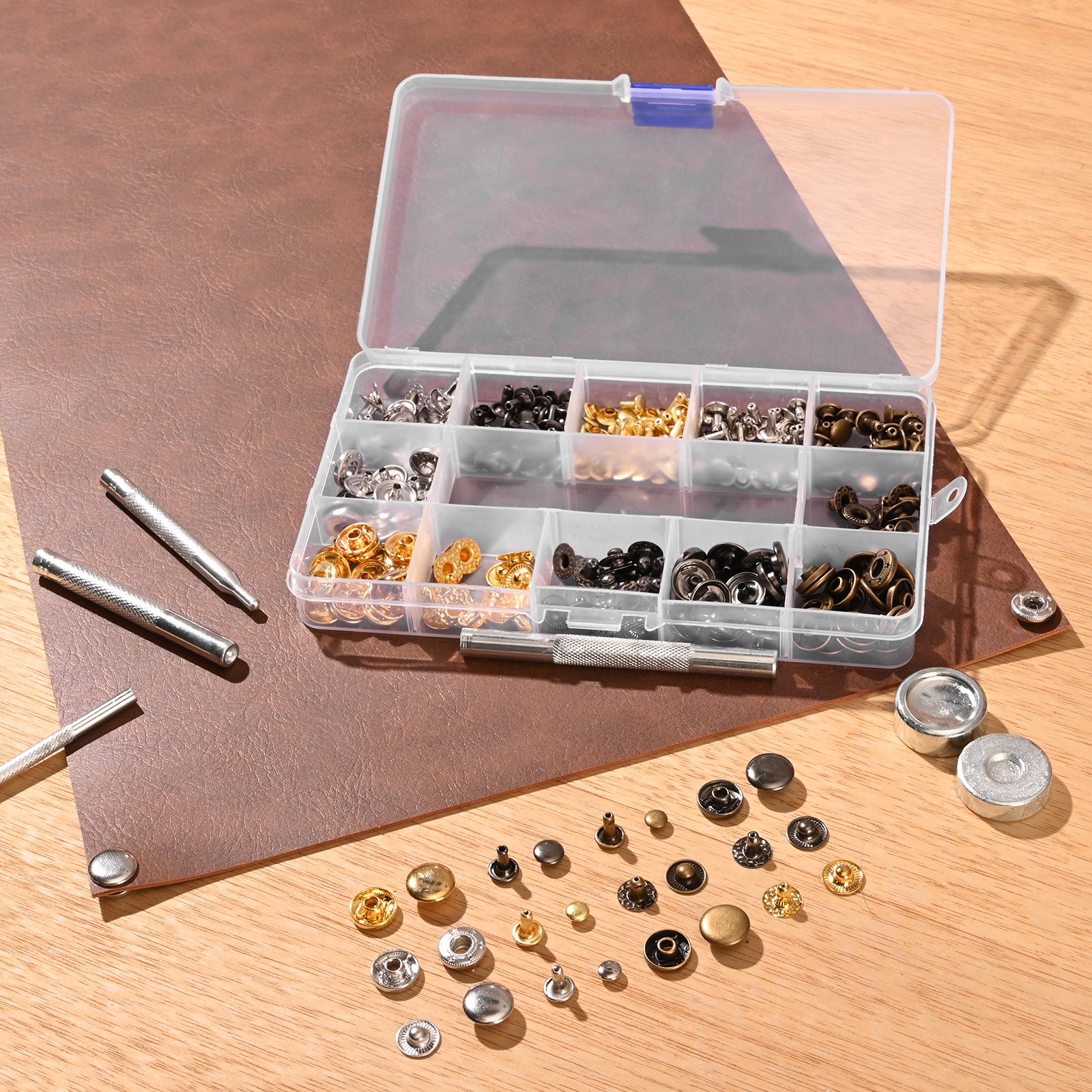 VEVOR Leather Working Tools Kit, 61 PCS Leather Craft Tools with ...