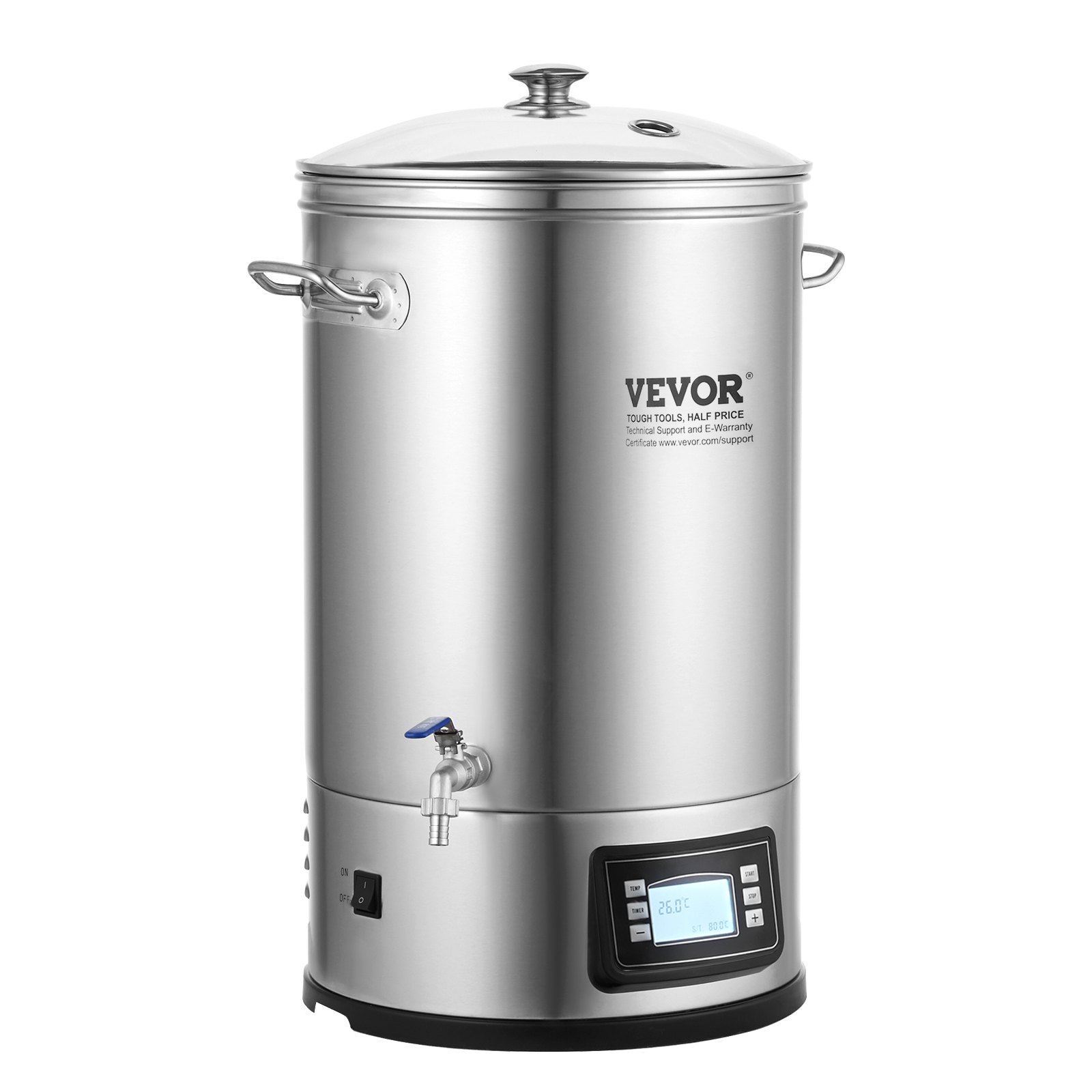 VEVOR Electric Brewing System, 8 GALLON Brewing Stock Pot, All-in-One ...
