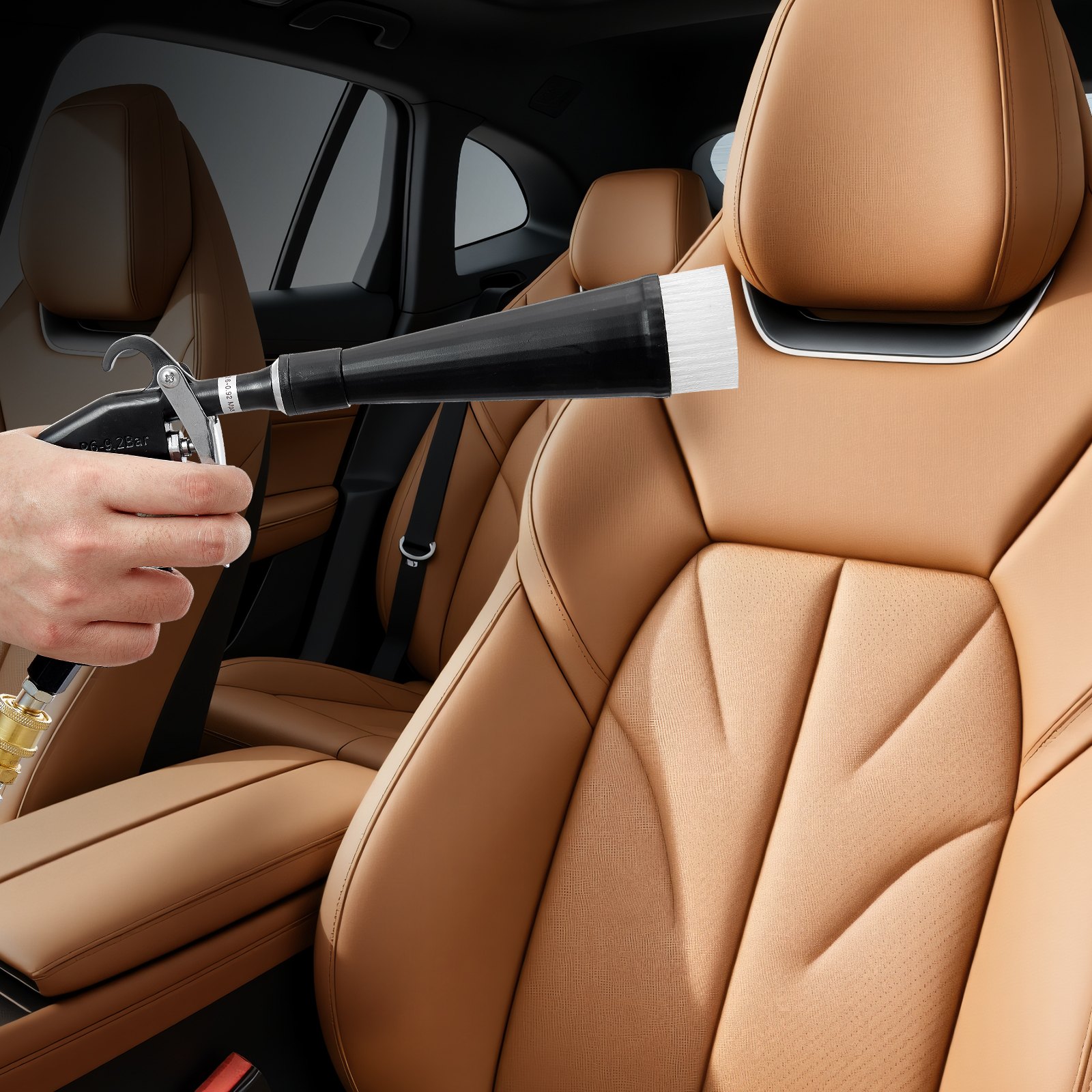 VEVOR Car Cleaning Gun, 6-9.2 Bar High-Pressure Air Blow Gun with 2 Set ...