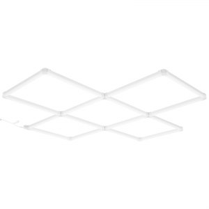 VEVOR Square LED Garage Lights 22000LM 5 Grids Bright Car Detailing ...