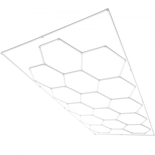 VEVOR Hexagon Garage Lights 66300LM 15 Grids Honeycomb LED Shop Ceiling ...