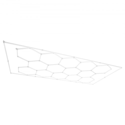 VEVOR Hexagon Garage Lights 86400LM 14 Grids Honeycomb LED Shop Ceiling ...