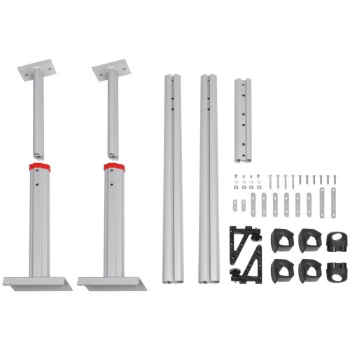 VEVOR Truck Rack, 800 lbs Capacity, 19-34in Adjustable Height, Aluminum ...