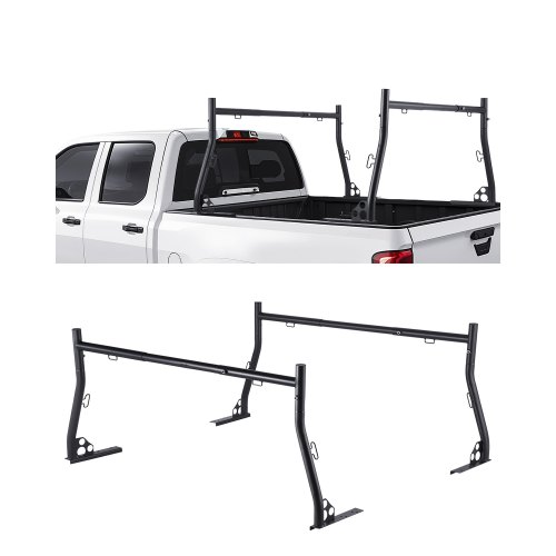 VEVOR Truck Ladder Rack, 49-73 in Width, Extendable Universal Cargo ...