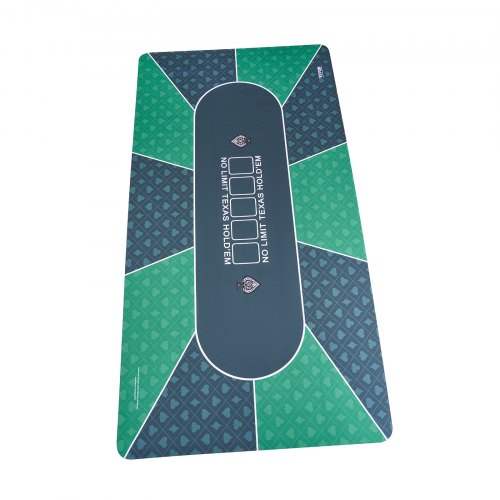 VEVOR Poker Table Top 70 x 35 Inch Poker Mat 6-8 Players Foldable with ...
