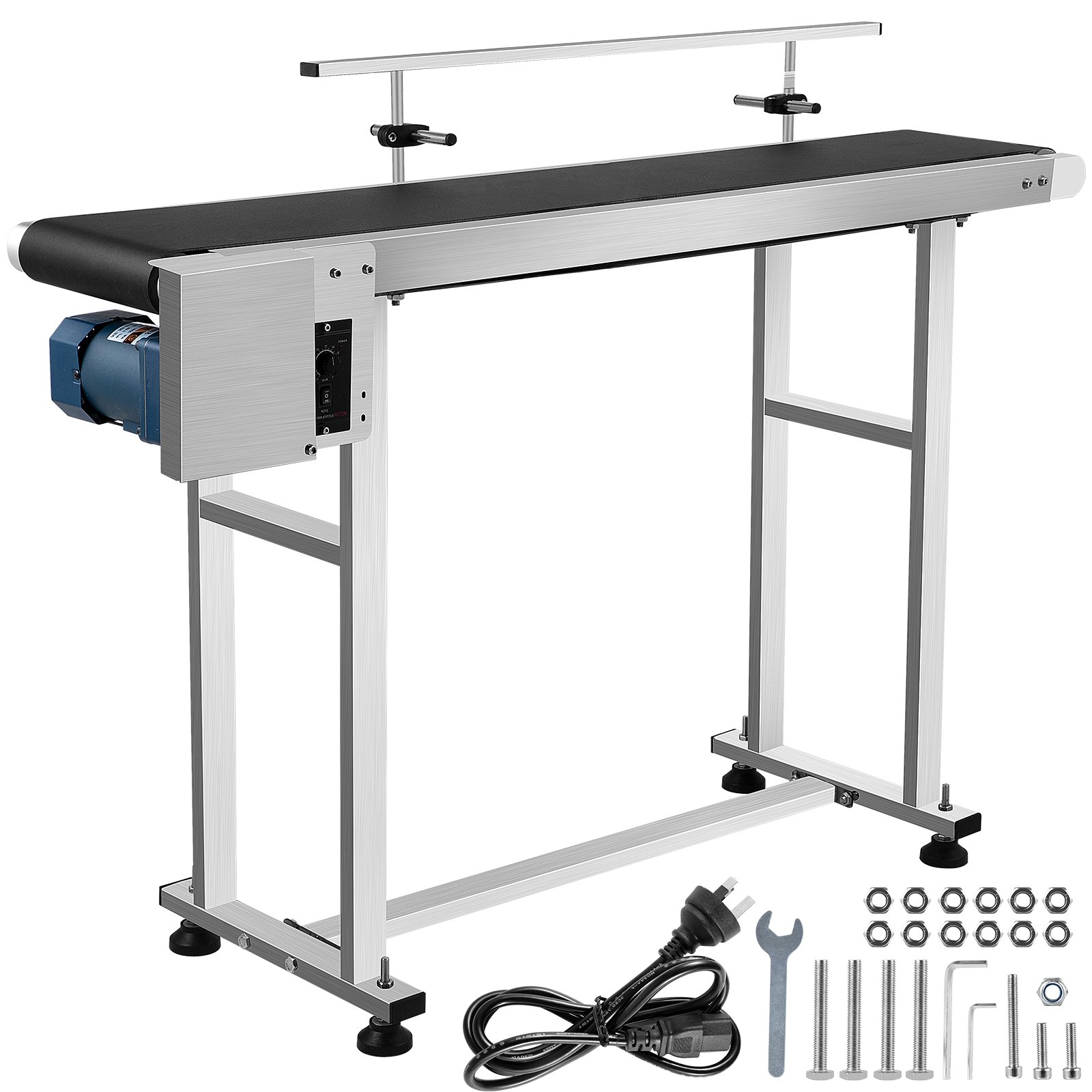 VEVOR Belt Conveyor 59 x 7.8 inch Conveyor Table Heavy Duty Stainless ...