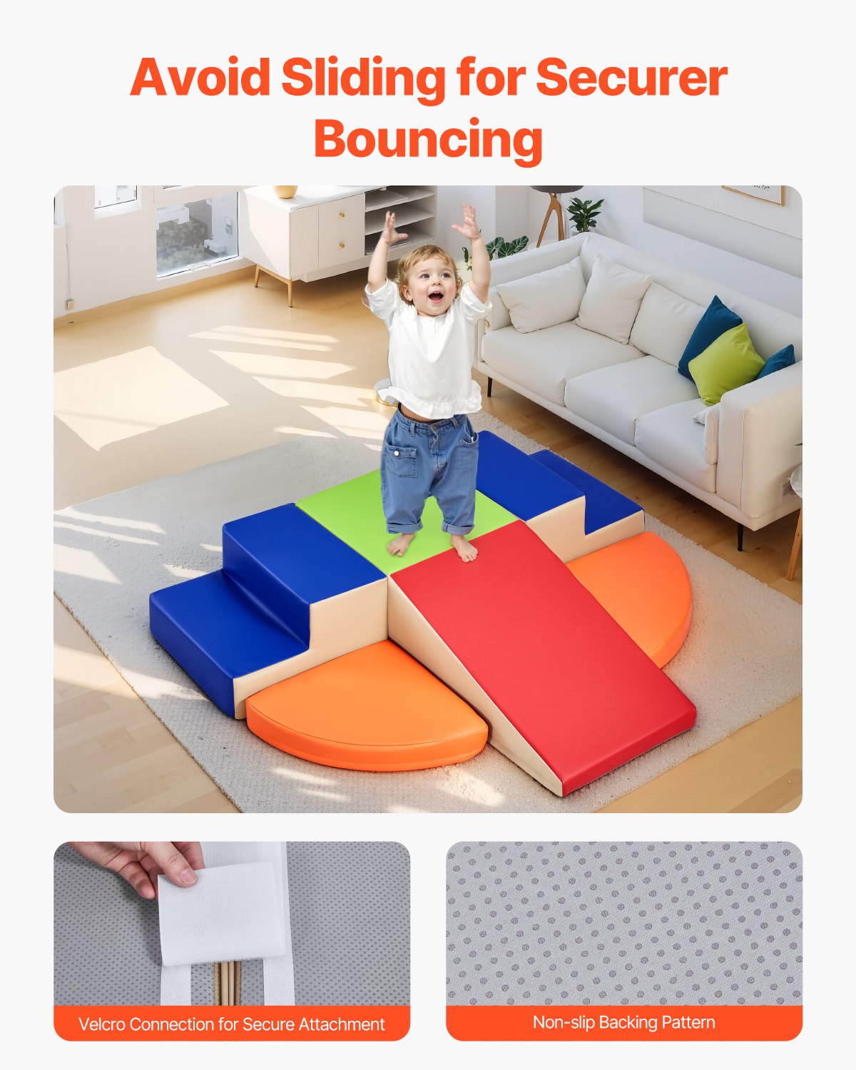 VEVOR Foam Climbing Blocks for Toddlers – 48-72 Hours, 25D