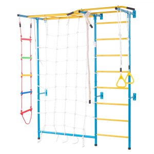 Wall Gym for Kids 7 in 1 Steel Indoor Kids Gym for Exercise Climbing ...