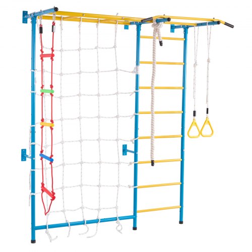 Wall Gym for Kids 7 in 1 Steel Indoor Kids Gym for Exercise Climbing ...