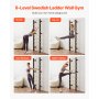 VEVOR Swedish Ladder Wall Gym, 9-Level Swedish Ladder Suspension ...