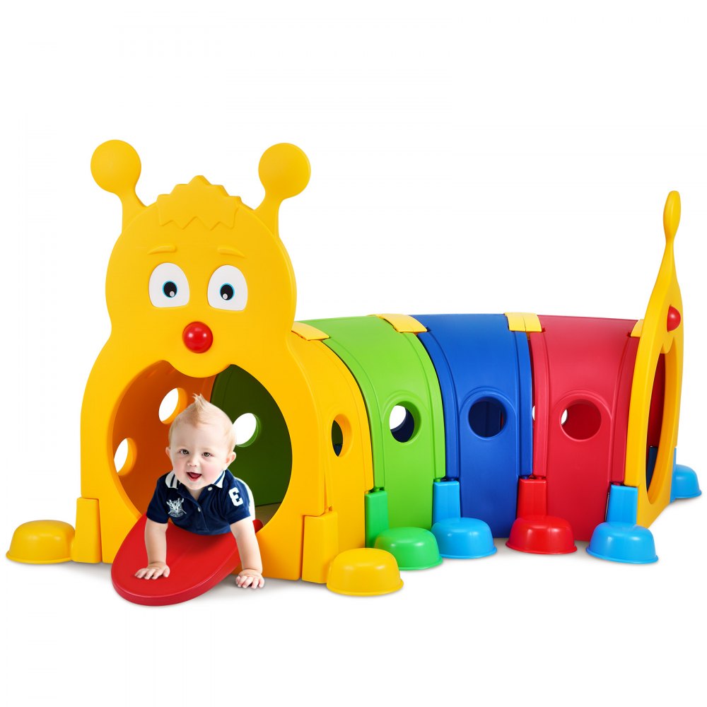 VEVOR Caterpillar Tunnel for Kids, Outdoor Indoor Climb and Crawl ...