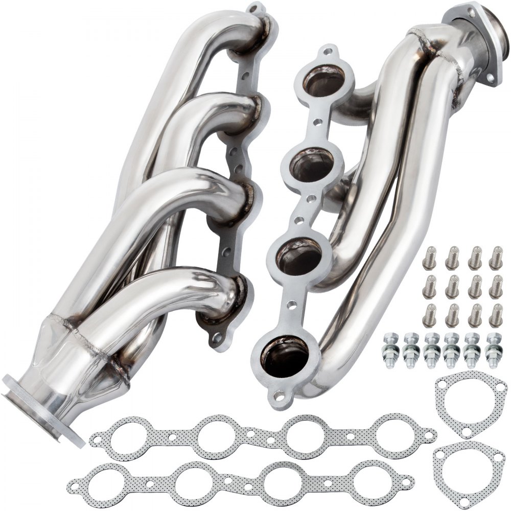 VEVOR Exhaust Header Set 1 5/8" Exhaust Turbo Headers Stainless Steel ...