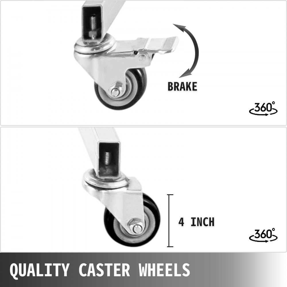 VEVOR Painting Rack 5ft-7ft Adjustable Height, Automotive Paint Stand 8 ...