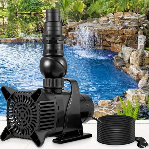 VEVOR Submersible Water Pump 8000GPH Pond Pump 26FT 530W for Waterfall ...