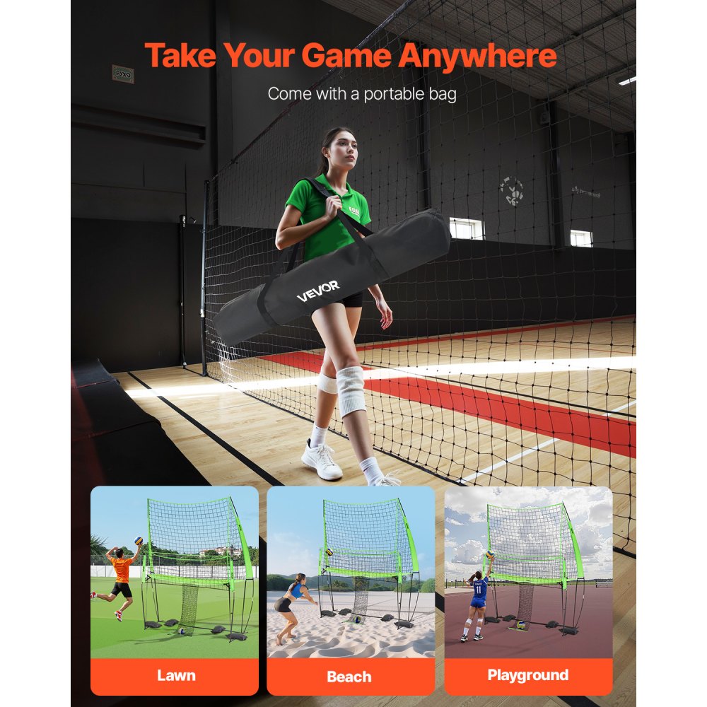 VEVOR Adjustable Volleyball Net — Rust-Resistant Frame