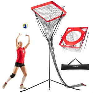 VEVOR Volleyball Setter Training Equipment, Angle and Height Adjustable ...
