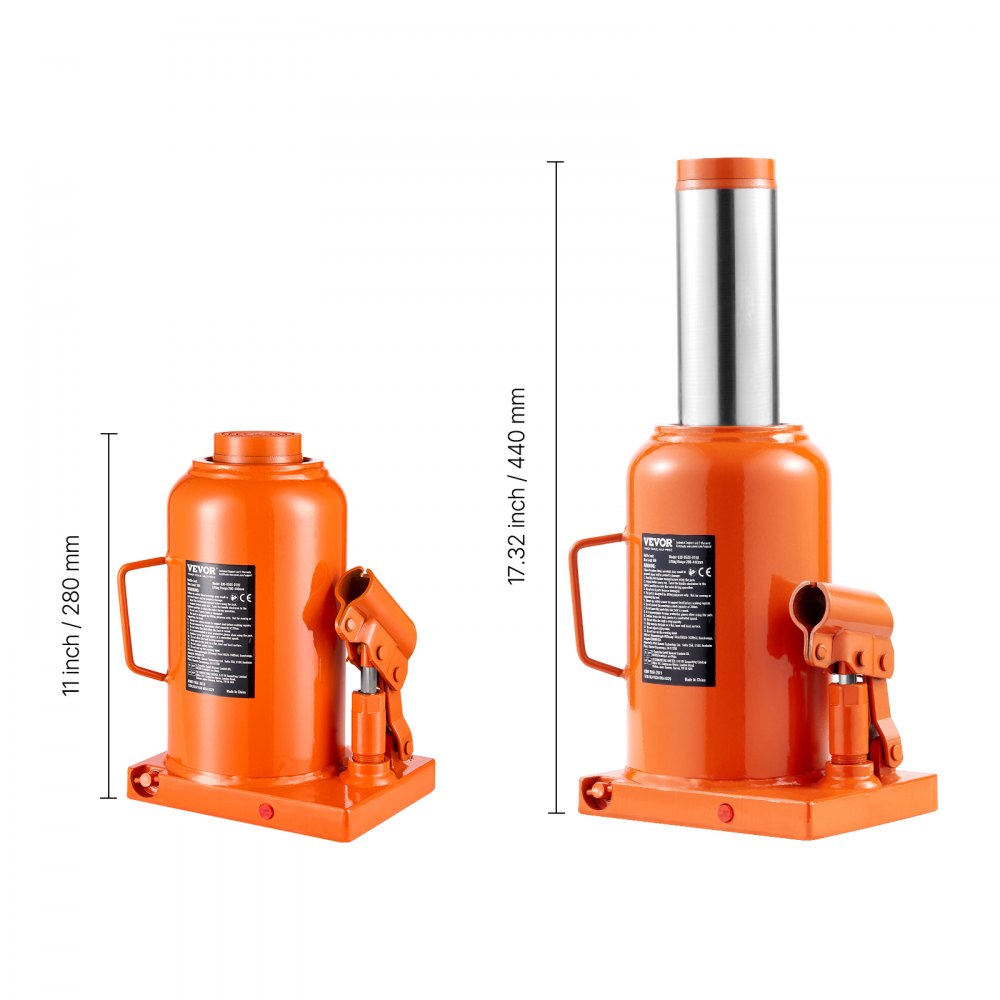 Hydraulic Bottle Jack 50 Ton Manual High Lift Automotive Car Repair ...