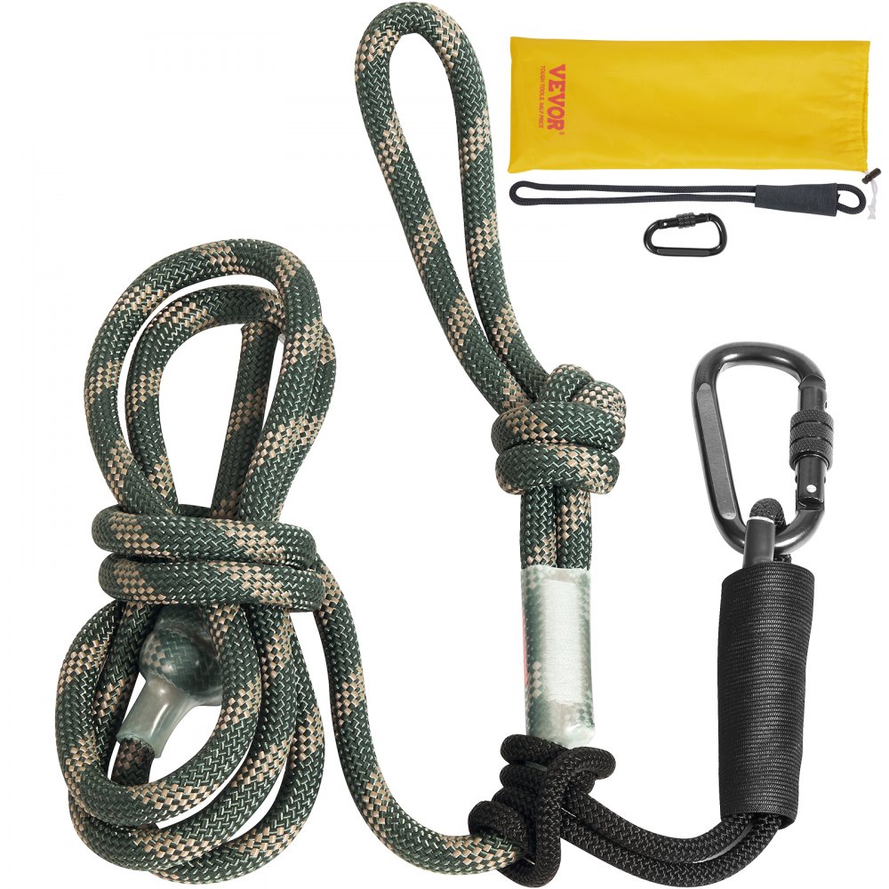 VEVOR Tree Stand Safety Rope, 9 ft/27.43M Treestand Lifeline Rope 30KN ...