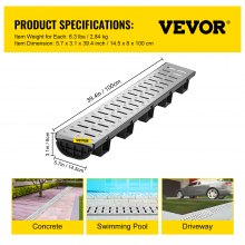 VEVOR Channel Drains: Best Way to Drain Water Effectively
