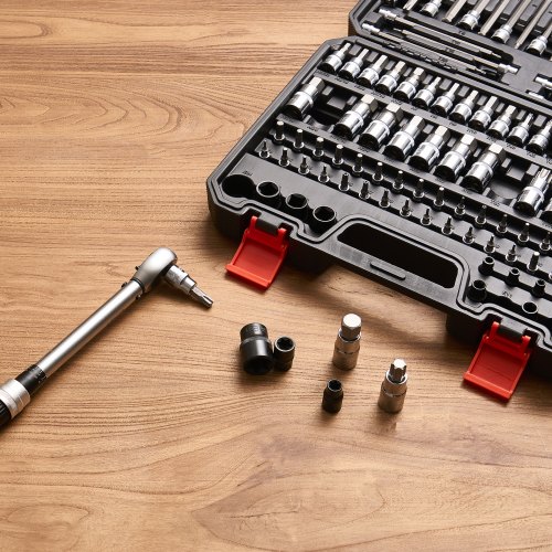 Bit Socket Set 107-Piece SAE and Metric Hex/Torx/E-Torx/Tamper-Proof ...