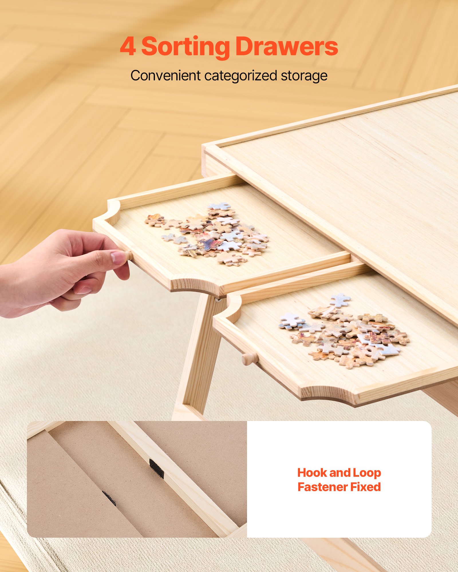 VEVOR Jigsaw Puzzle Board — 34x25 Inch Puzzle Size Area
