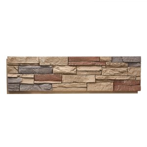 Faux Stacked Stone Wall Panel 45.6x12.8 in PU Artificial Stone Wall ...