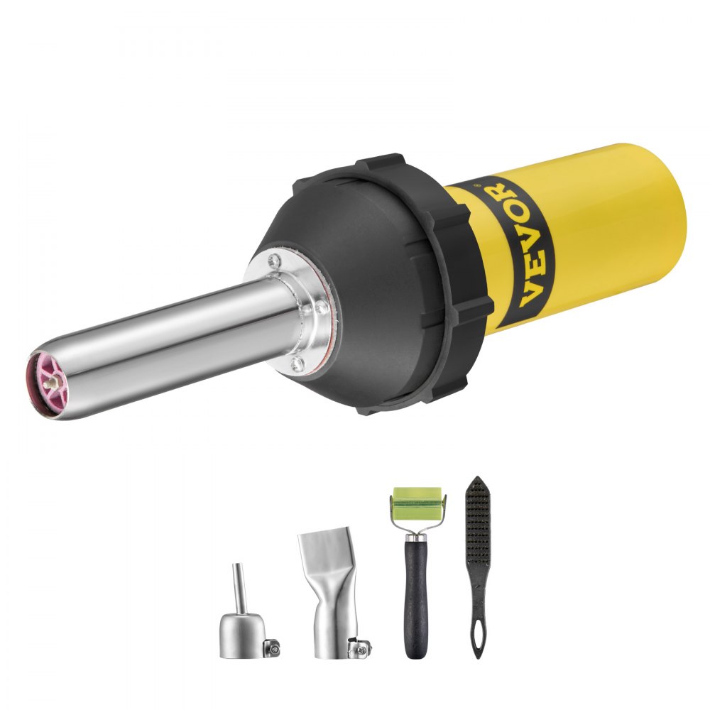 VEVOR Hot Air Plastic Welder 1000W PVC TPO Vinyl Heat Gun Torch & 4 ...