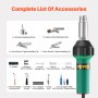 VEVOR PVC Welding Heat Gun — 4mm and 5mm Round Y Nozzles