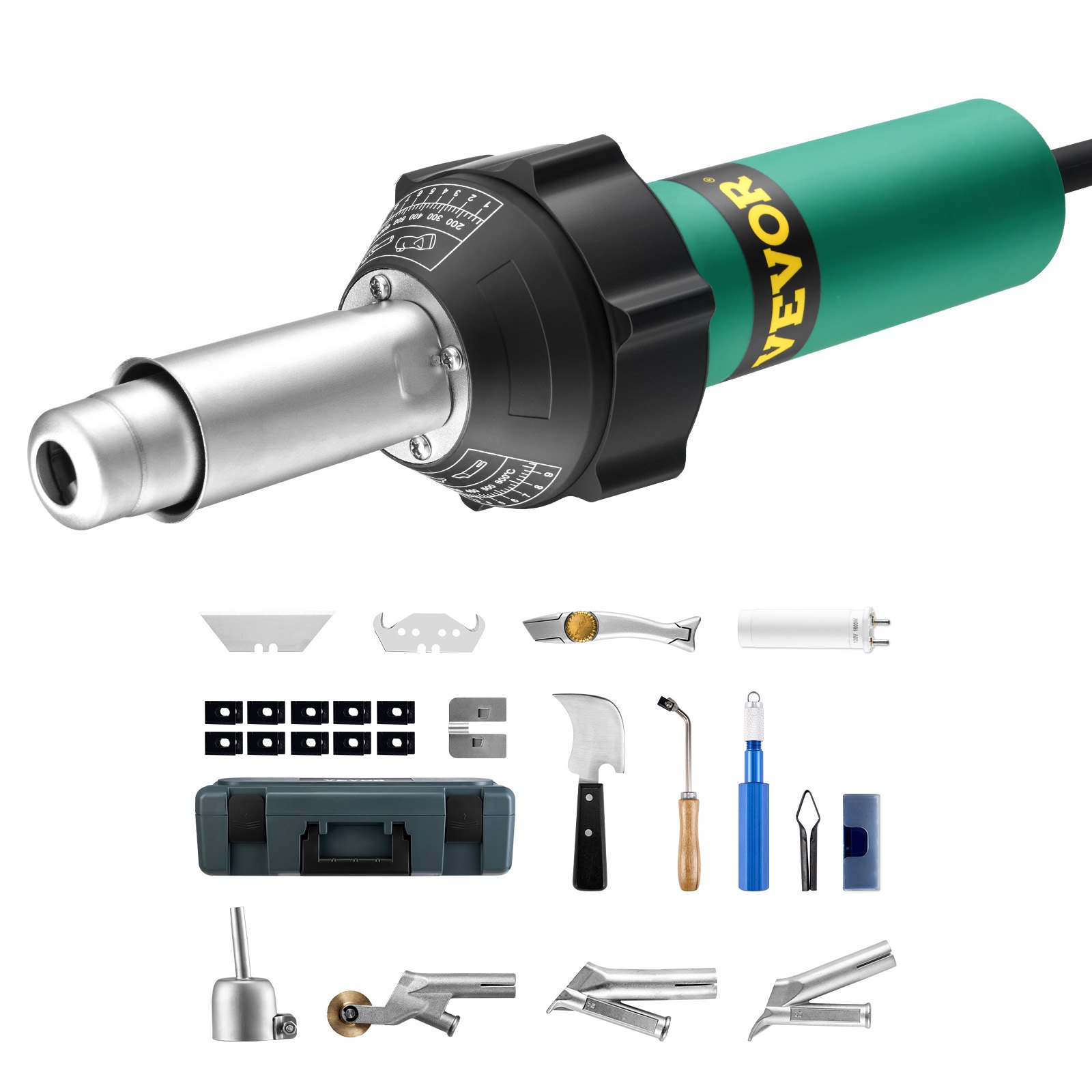 VEVOR PVC Welding Heat Gun — 4mm and 5mm Round Y Nozzles