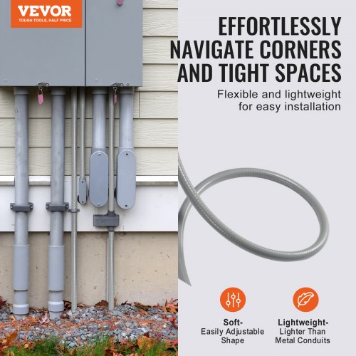 VEVOR Electrical Conduit – PVC & Flexible Installation