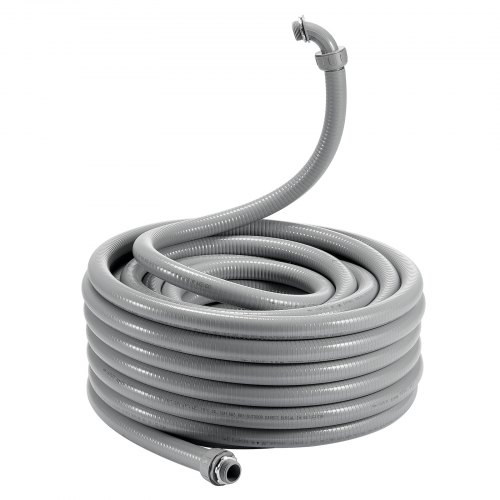 VEVOR 1/2-Inch Flexible Electrical Conduit, 100 ft, PVC Liquid-Tight ...