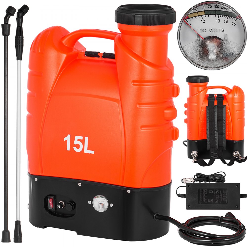 Battery Operated Backpack Sprayer Widened Sponge Shoulder Aluminum ...