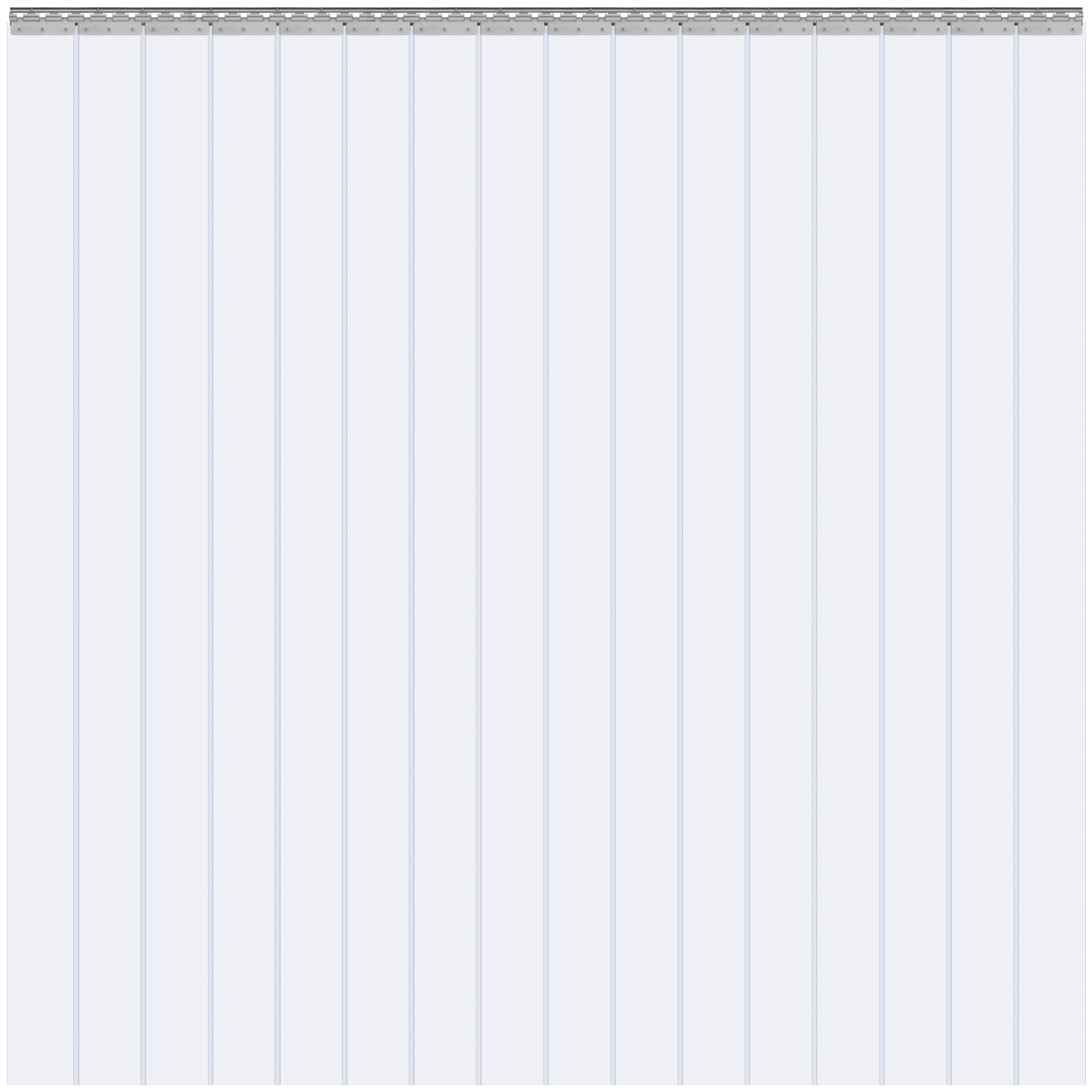 VEVOR Strip Curtain 16PCS, 96" Height, 96" Width, 0.08" Thickness ...