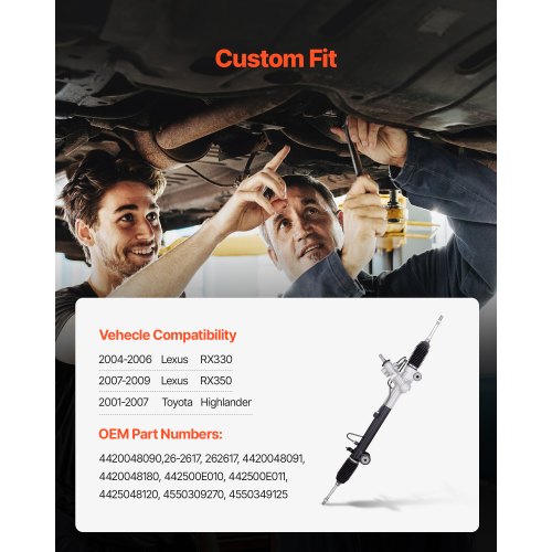 Hydraulic Power Steering Rack and Pinion Fit 2004-2006 Lexus RX330 ...