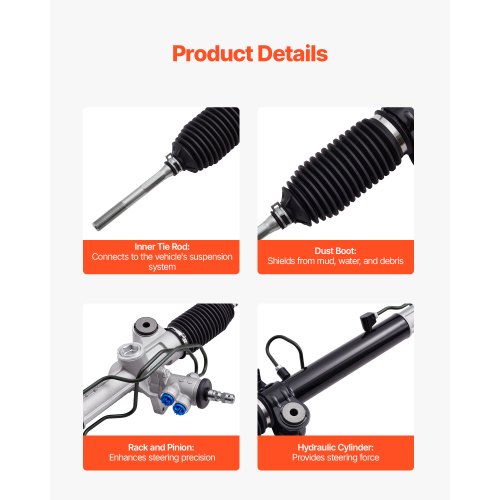 Hydraulic Power Steering Rack and Pinion Fit 2004-2006 Lexus RX330 ...