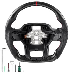 Volant VEVOR pour Ford F150 (2021-2024), volant en fibre de carbone ...