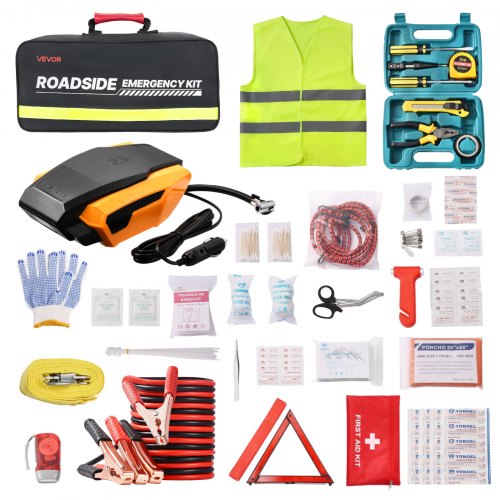 32 Pcs Car Emergency Kit with Medical Emergency First Aid Kit for ...