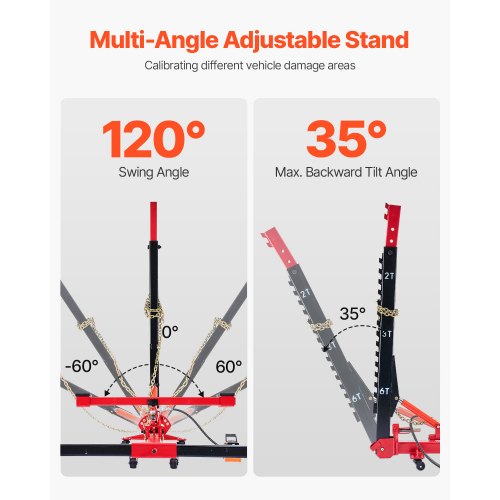 Auto Body Frame Puller Straightener 6T Car Frame Machine 3T Airbag Jack ...