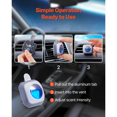 Car Air Freshener 6-Pack New Car Scent Vent Clip 4ml Each Vent Air ...