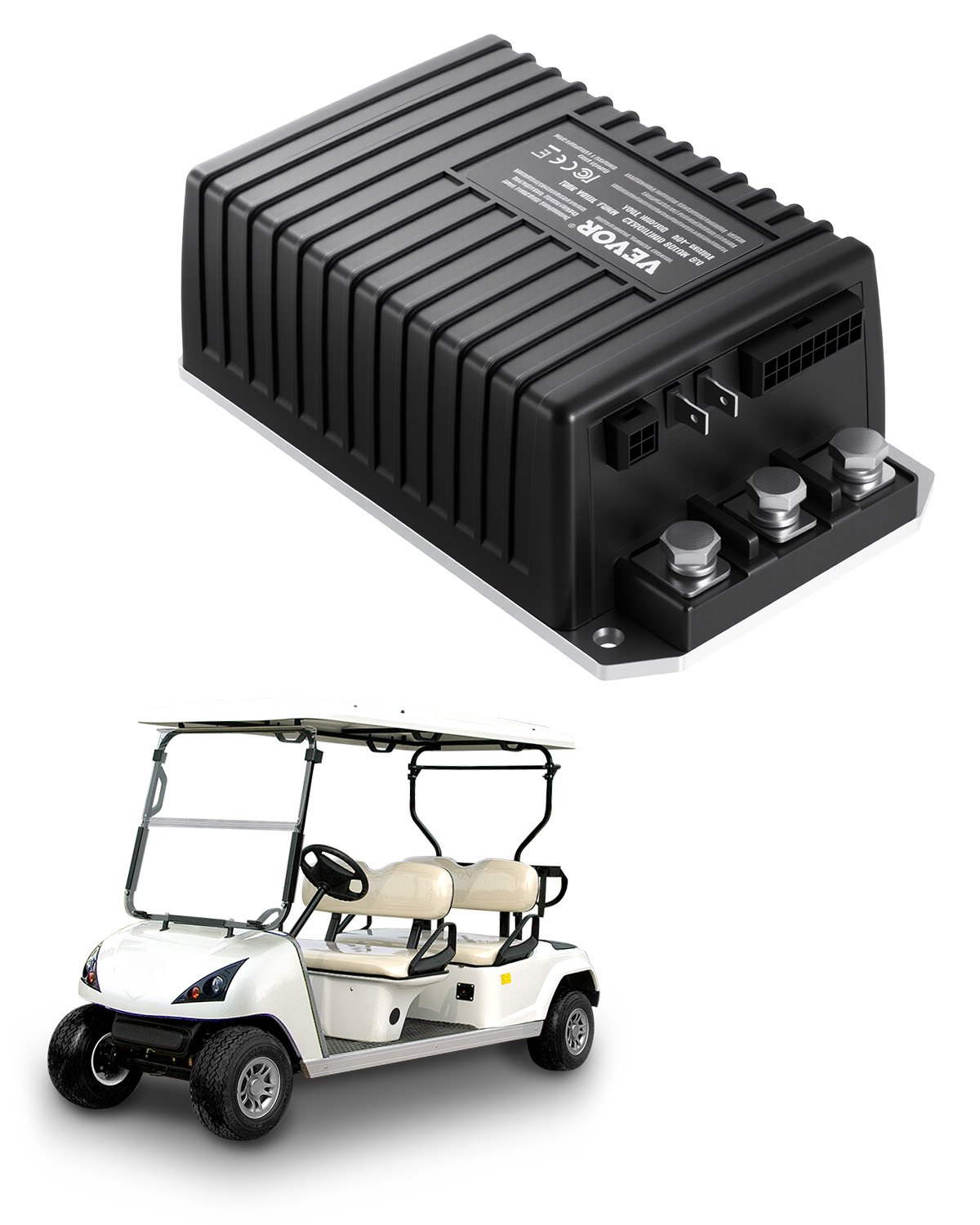 VEVOR Golf Cart Speed Controller, 48V & 250A, DC Motor Controller ...