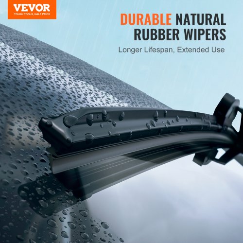 VEVOR 16" Rubber Wiper Blades, 40 cm Universal Replacement Wind Shield ...