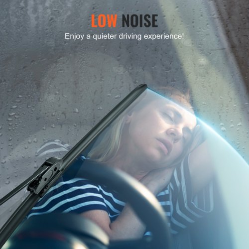 VEVOR 17" Rubber Wiper Blades, 43 cm Universal Replacement Wind Shield ...