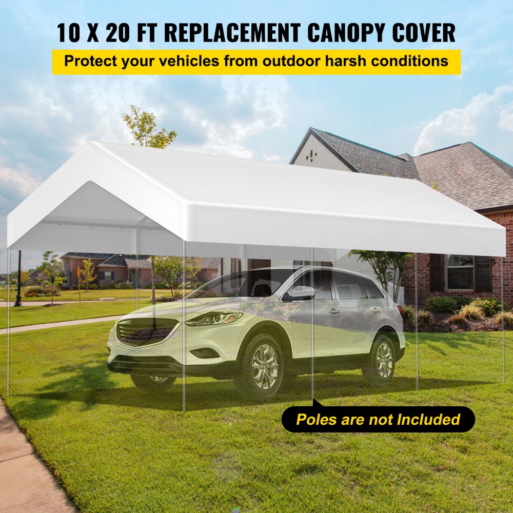 VEVOR VEVOR Carport Replacement Canopy Cover Replacement Tarp Carport ...