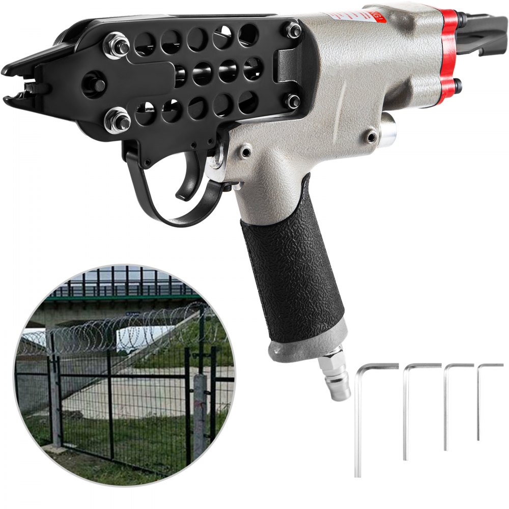 VEVOR Hog Ring Stapler SC760B, Pneumatic Hog Ring Plier 12.5mm, C Ring ...