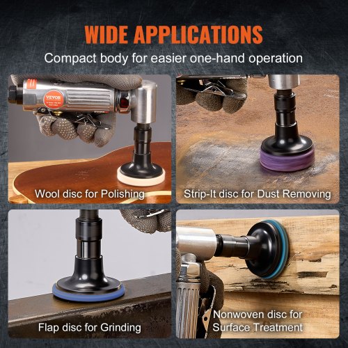 VEVOR Air Die Grinder, 1/4" Right Angle Die Grinder 20000RPM ...
