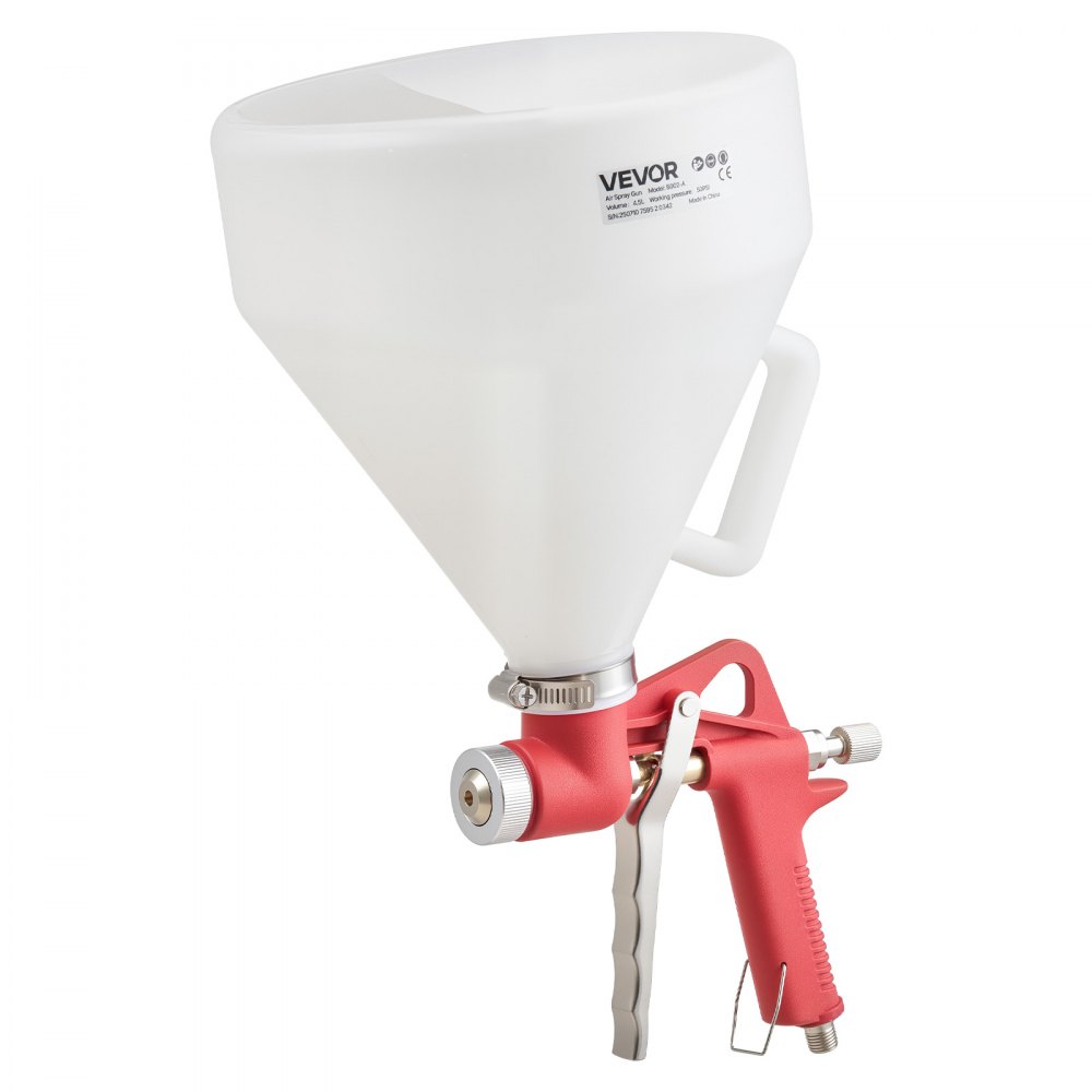 VEVOR Air Texture Spray Gun, 1.45 Gallon Air Hopper Spray Gun ...