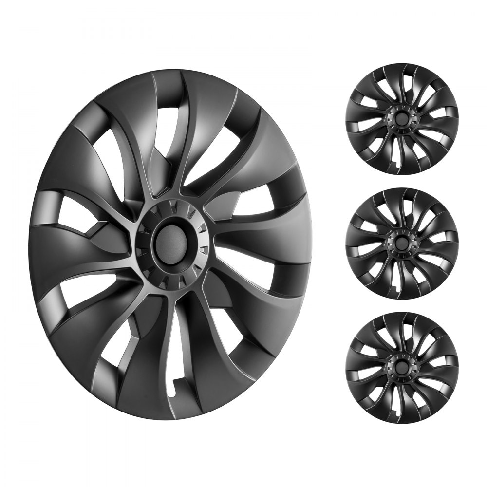 VEVOR 18" Wheel Rim Cover for 2017-2023 Model 3 Hubcap with Valve ...