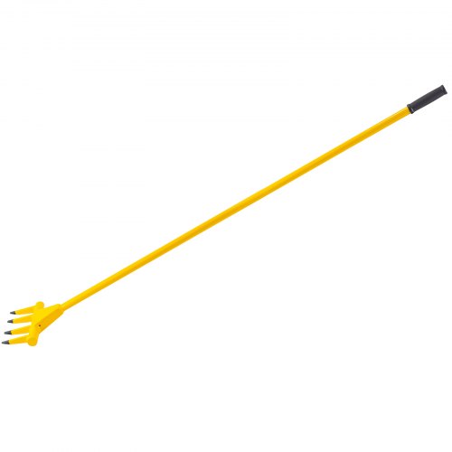 VEVOR Deck Wrecker Pry Bar 4-Tine, W/56-Inch Long Handle, Demolition ...