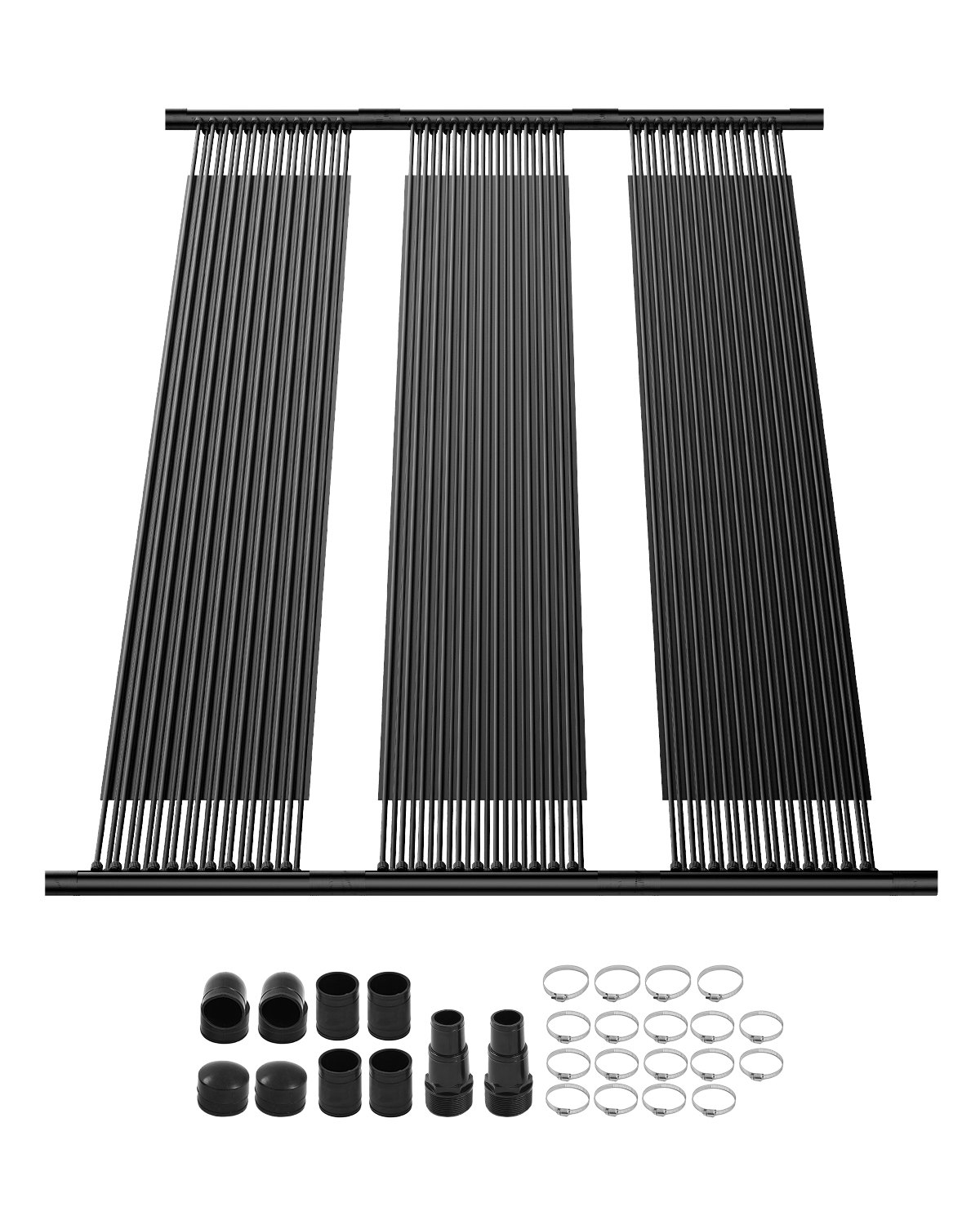 VEVOR Solar Pool Heater, 1235 x 3100 mm HDPE Pool Heating System ...