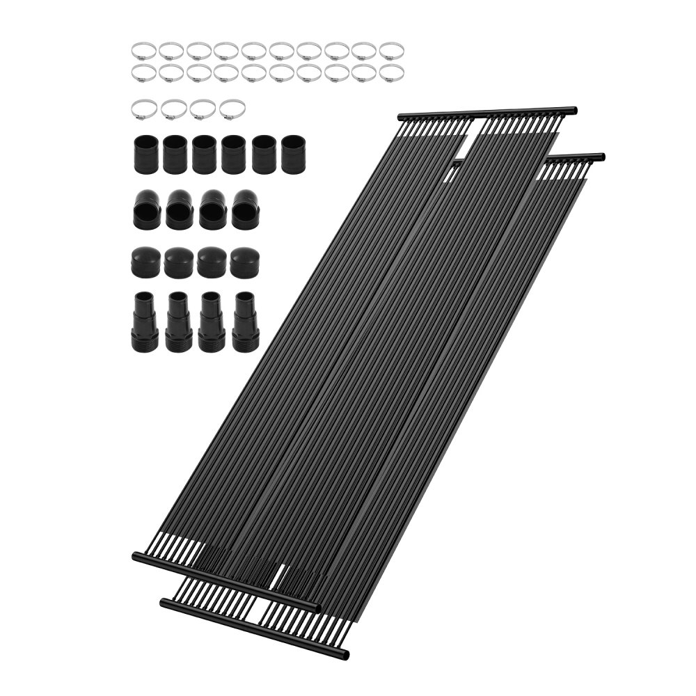 VEVOR Solar Pool Heater, 850 x 6100 mm HDPE Solar Pool Panel( 2 Pcs ...